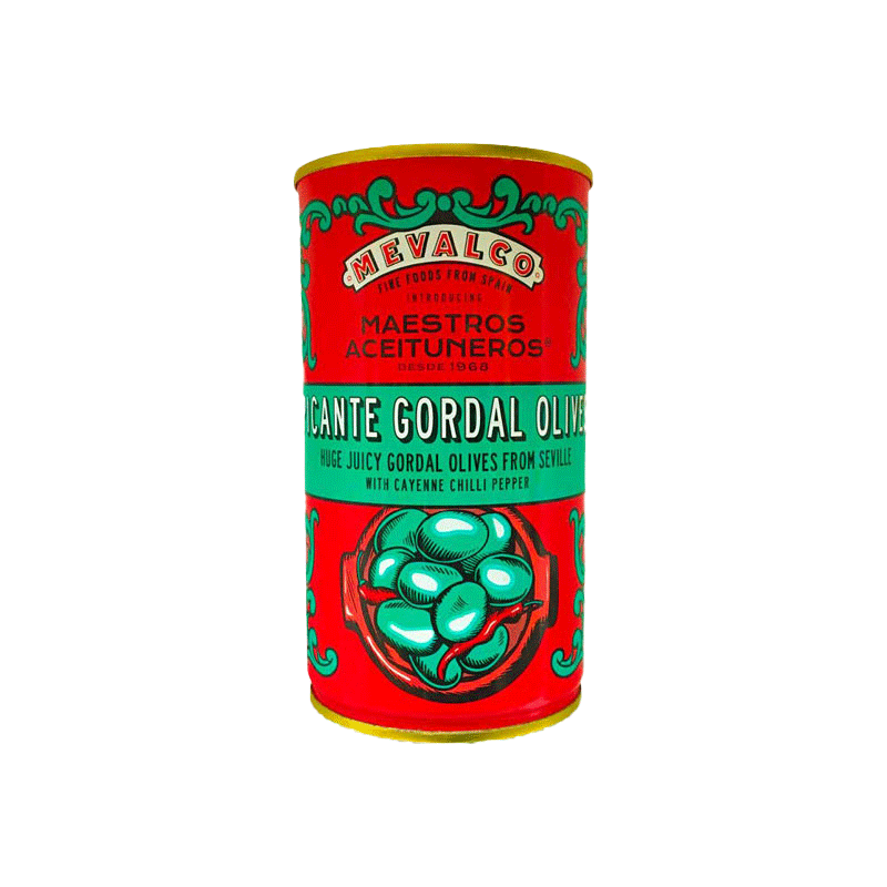 MEVALCO Picante Stones in Gordal Olives 185g | Valentina Deli