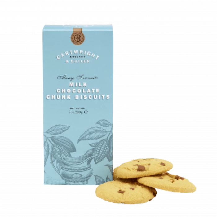 CARTWRIGHT & BUTLER Milk Chocolate Chunk Biscuits In Carton 200g