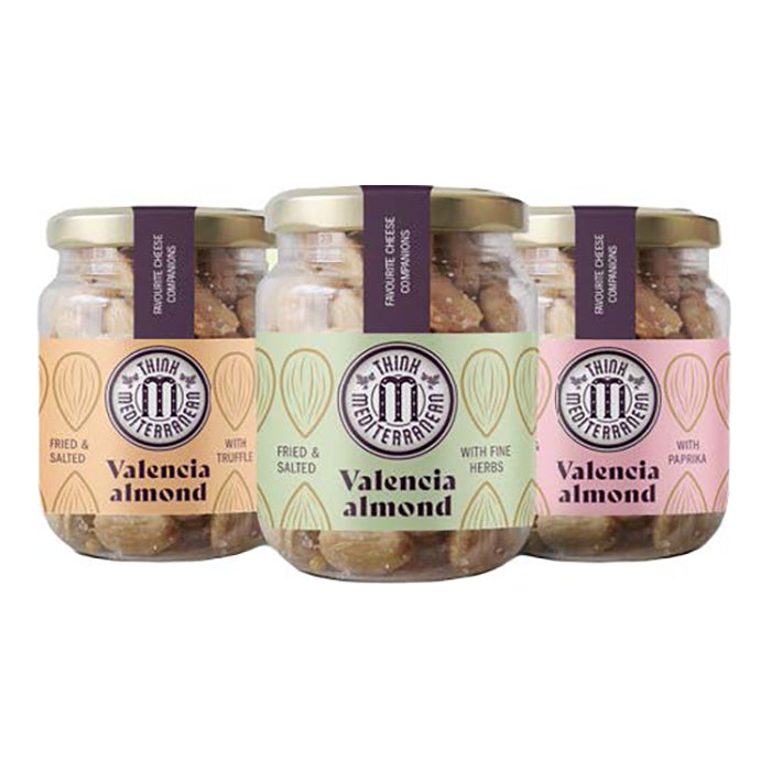 THINK MEDITERRANEAN Fried Valencia almonds coated with herbs and spice
