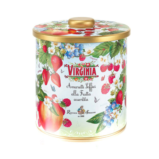 AMARETTI VIRGINIA Assorted Fruit Amaretti Tin | Valentina Deli