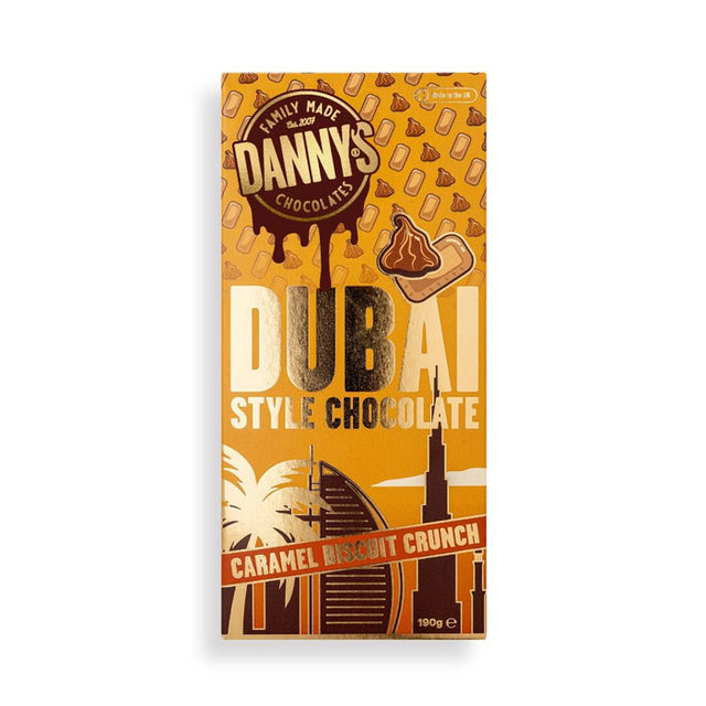 DANNY'S Dubai Style Chocolate Caramel Biscuit Crunch 190g | Valentina Deli